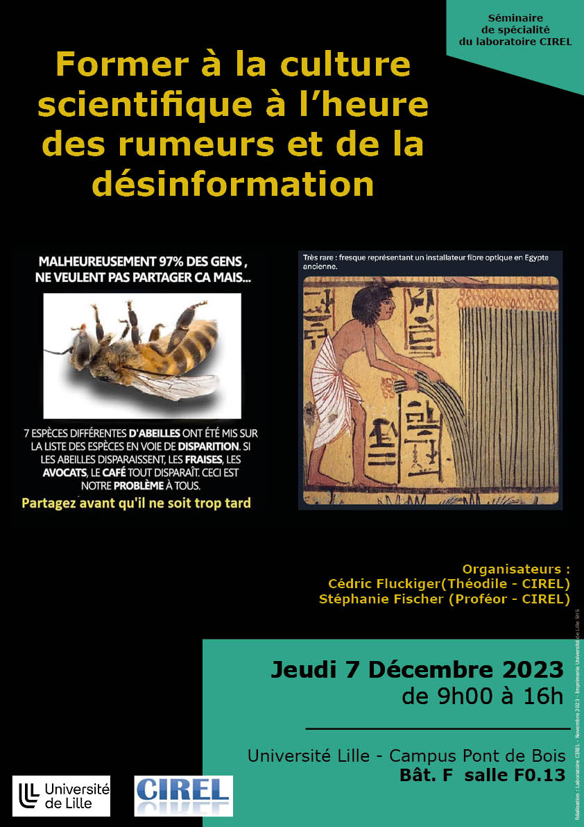 Séminaire de spécialité du 7 Décembre 2023: CIREL